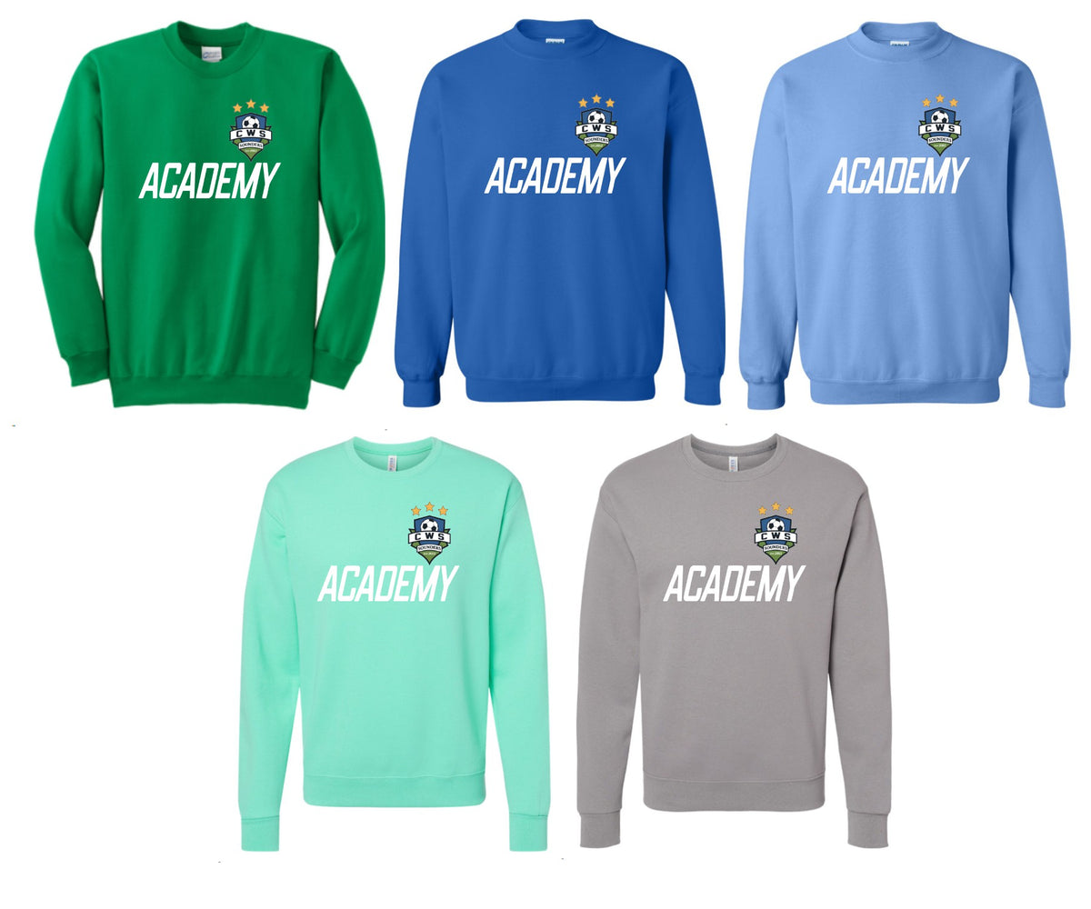 CWS SOCCER CREWNECK SWEATSHIRT ACADEMY LOGO – Apple & Vine Co.