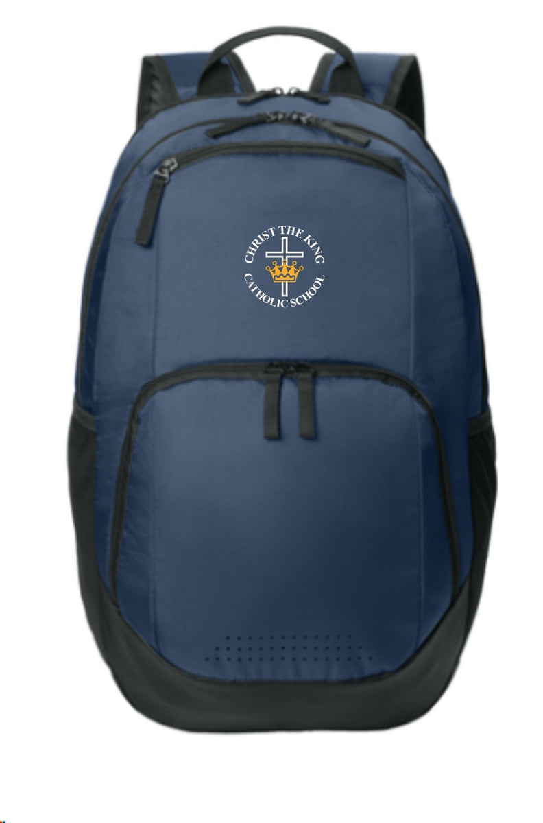 CHRIST THE KING EMBROIDERED Rec Backpack BST200 – Apple & Vine Co.