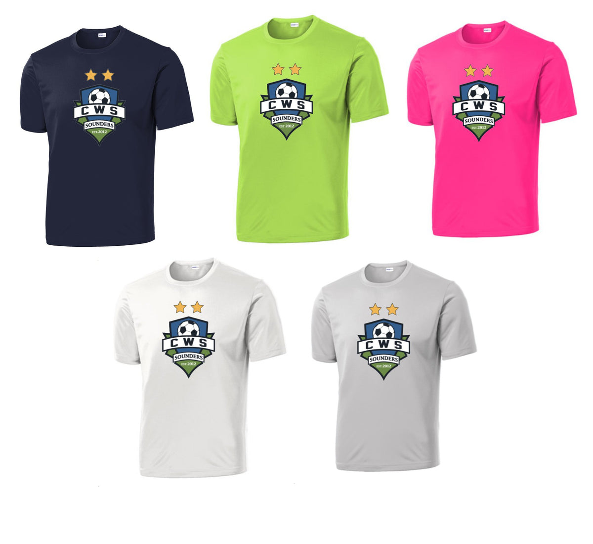CWS SOCCER SPORT-TEK TEE LARGE CREST LOGO – Apple & Vine Co.